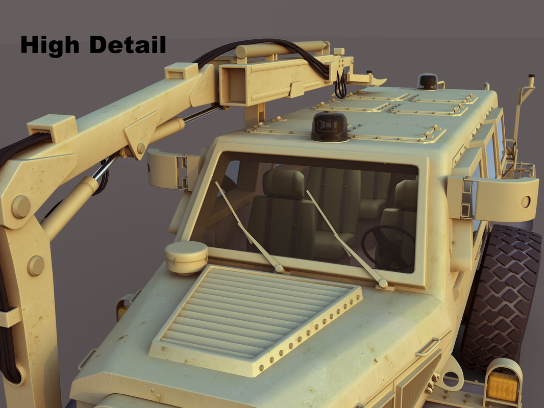 buffalo mrap 3d model