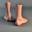 3d human foot model