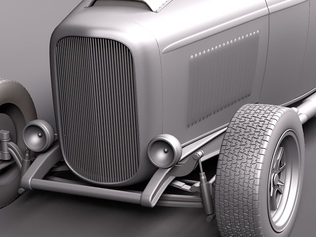 3d 32 custom oldtimer flame model