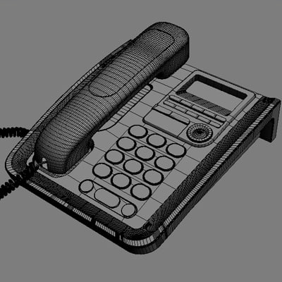 phone telephone 3d model