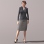 business woman rigged 3d model