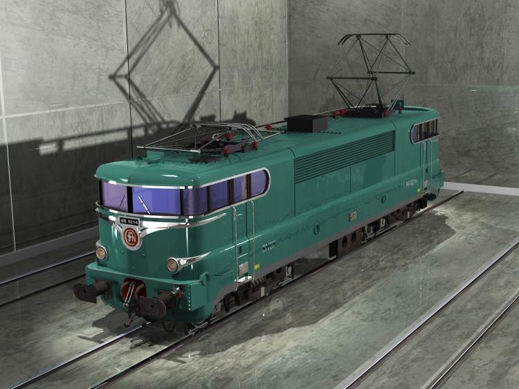 sncf bb 9200 green 3d max