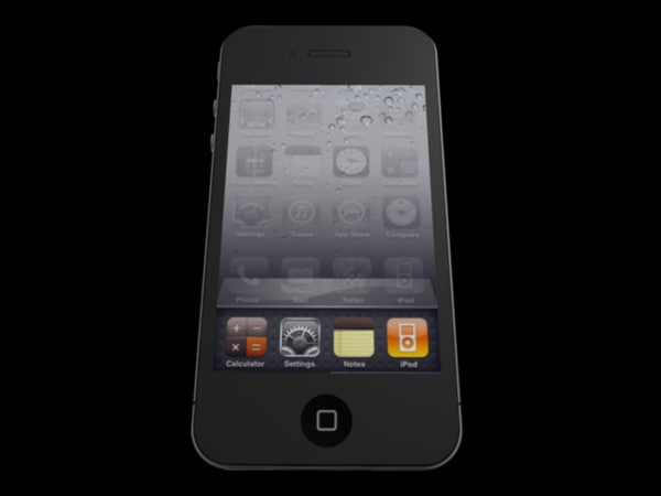 apple iphone 4g 3d model