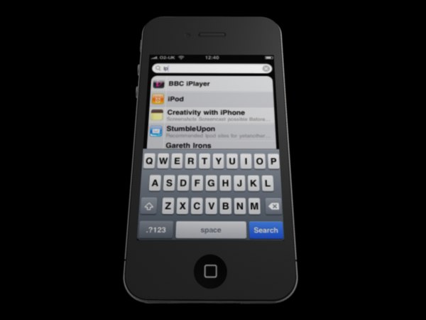 apple iphone 4g 3d model