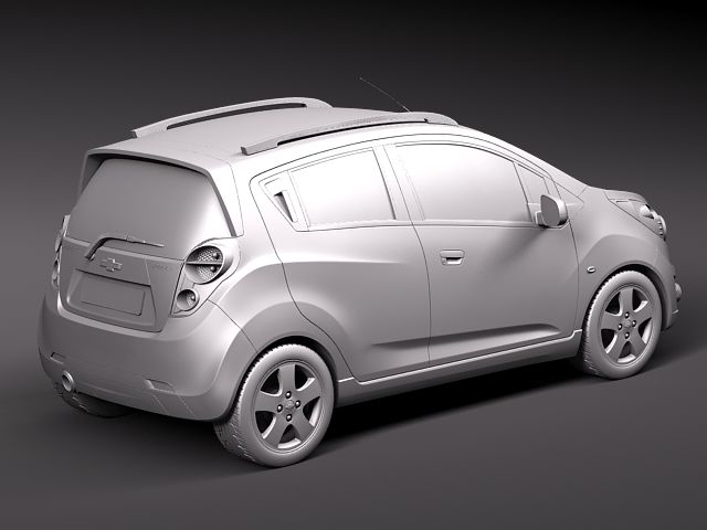chevrolet spark 3d model