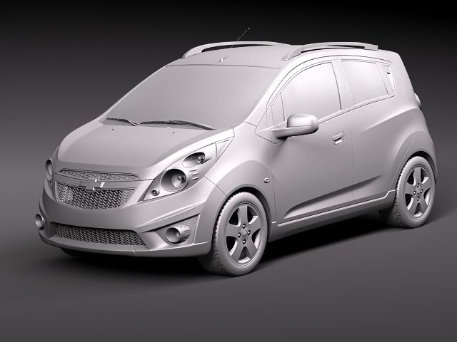 chevrolet spark 3d model