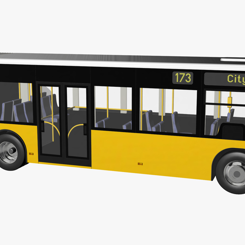 citaro g articulated bus 3d model