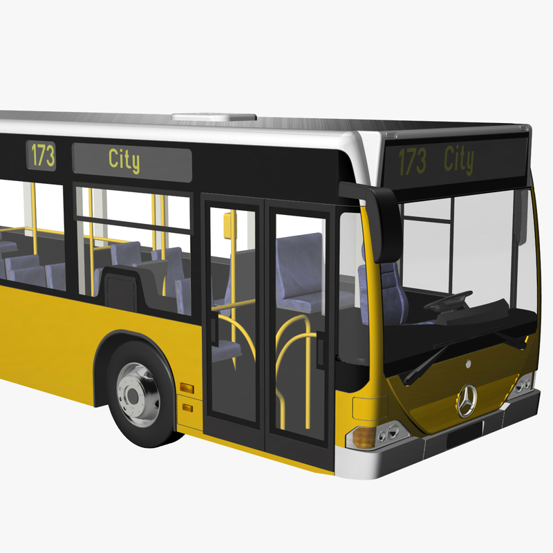 citaro g articulated bus 3d model