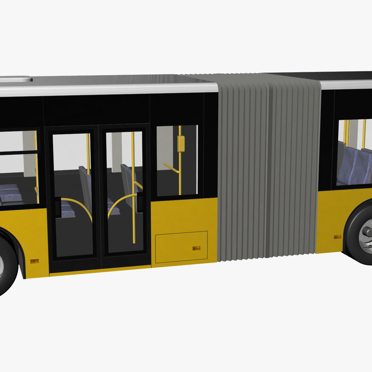 citaro g articulated bus 3d model