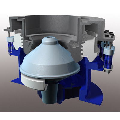 cone crusher 3d model