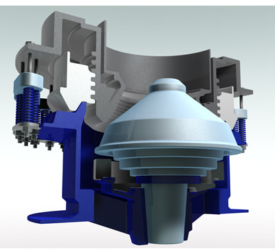 cone crusher 3d model