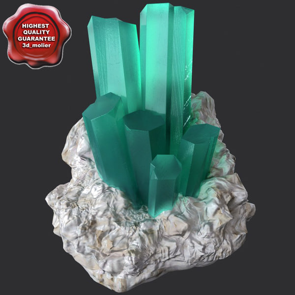 crystal mineral geode 3d model