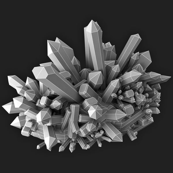 mineral quartz 3d model