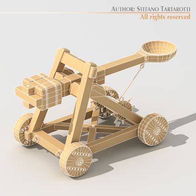 3d catapult model