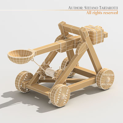 3d catapult model