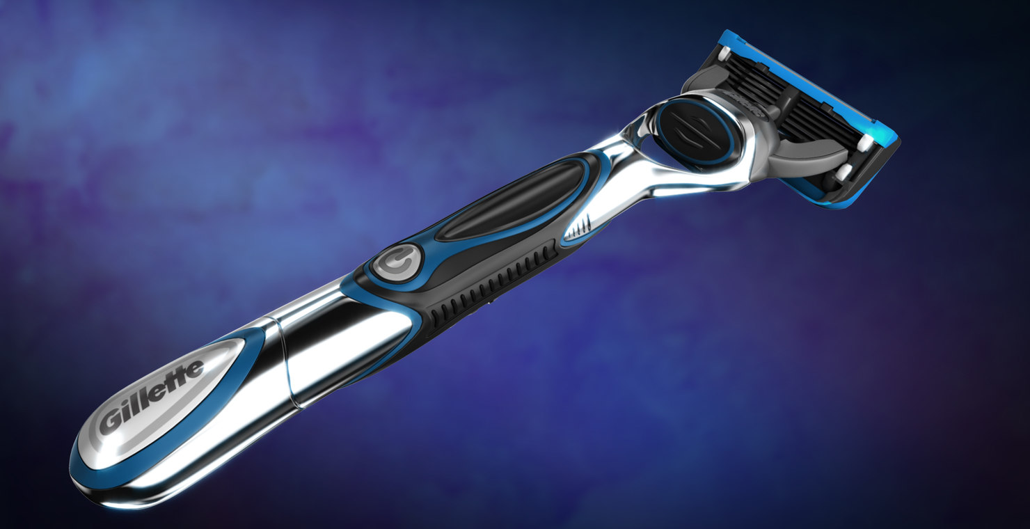 gillette proglide power razor 3d model