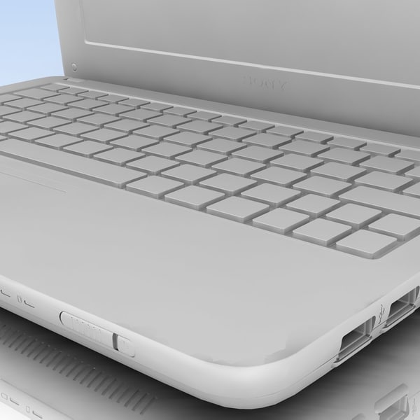 notebook sony vaio pcg-21213v 3d model