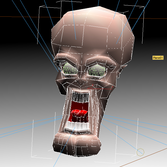 3d model freaky character rigging