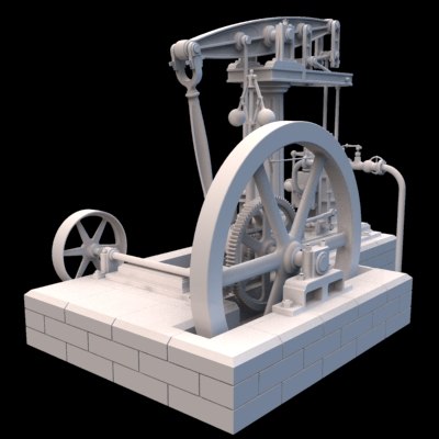column beam steam engineer 3d model