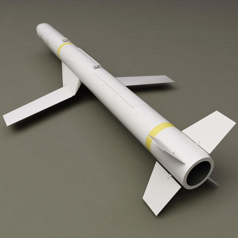 aircraft missile agm-84h slam 3d model