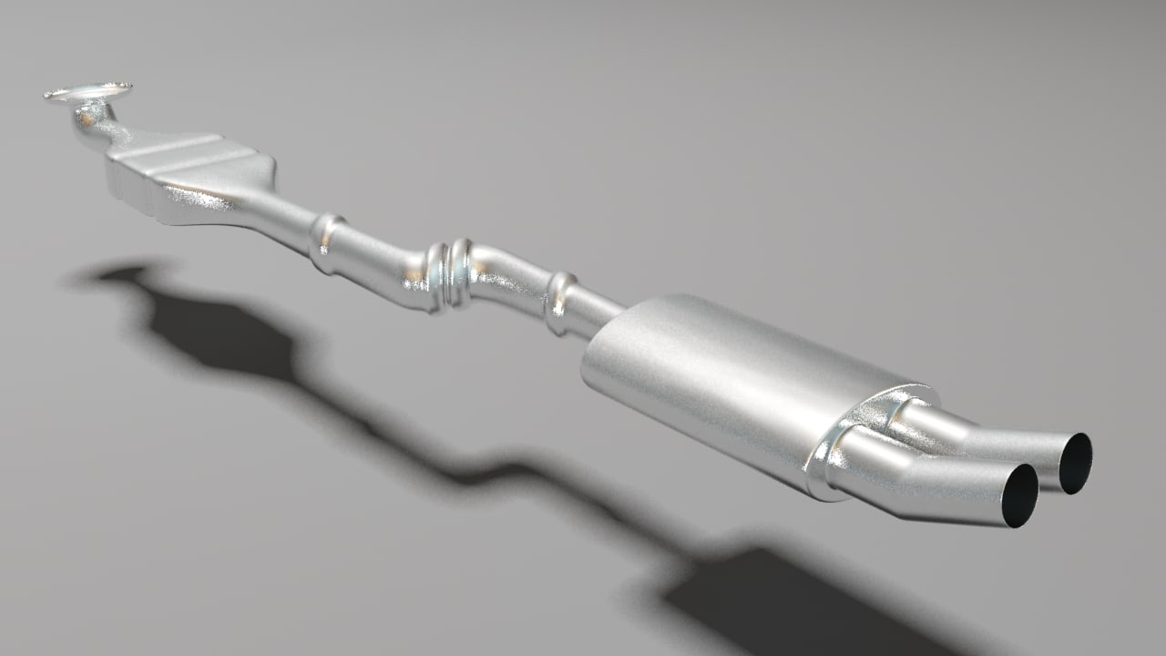 free exhaust 3d model