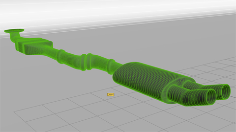 free exhaust 3d model
