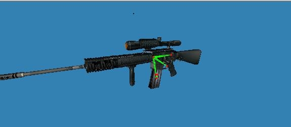 sniper rifle sam-r 3d 3ds