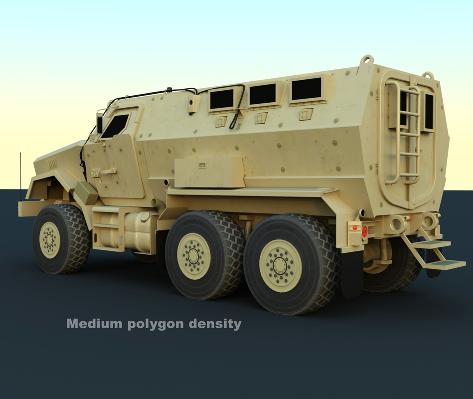 caiman military vehicle 3d max