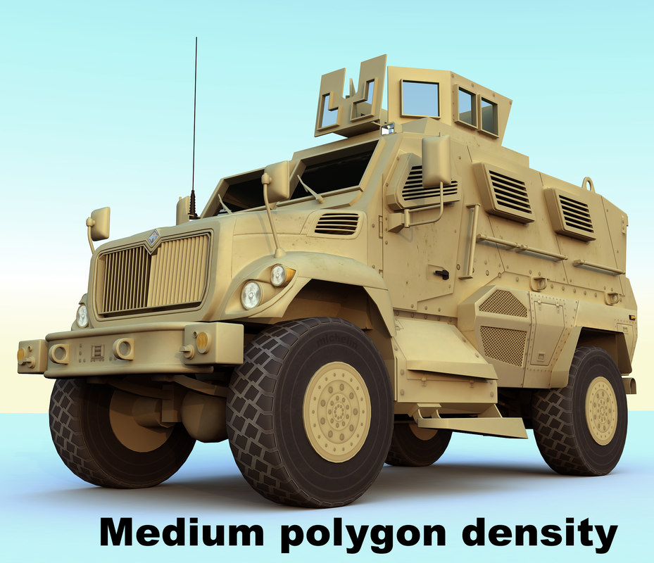 3d model maxxpro dash mrap vehicle