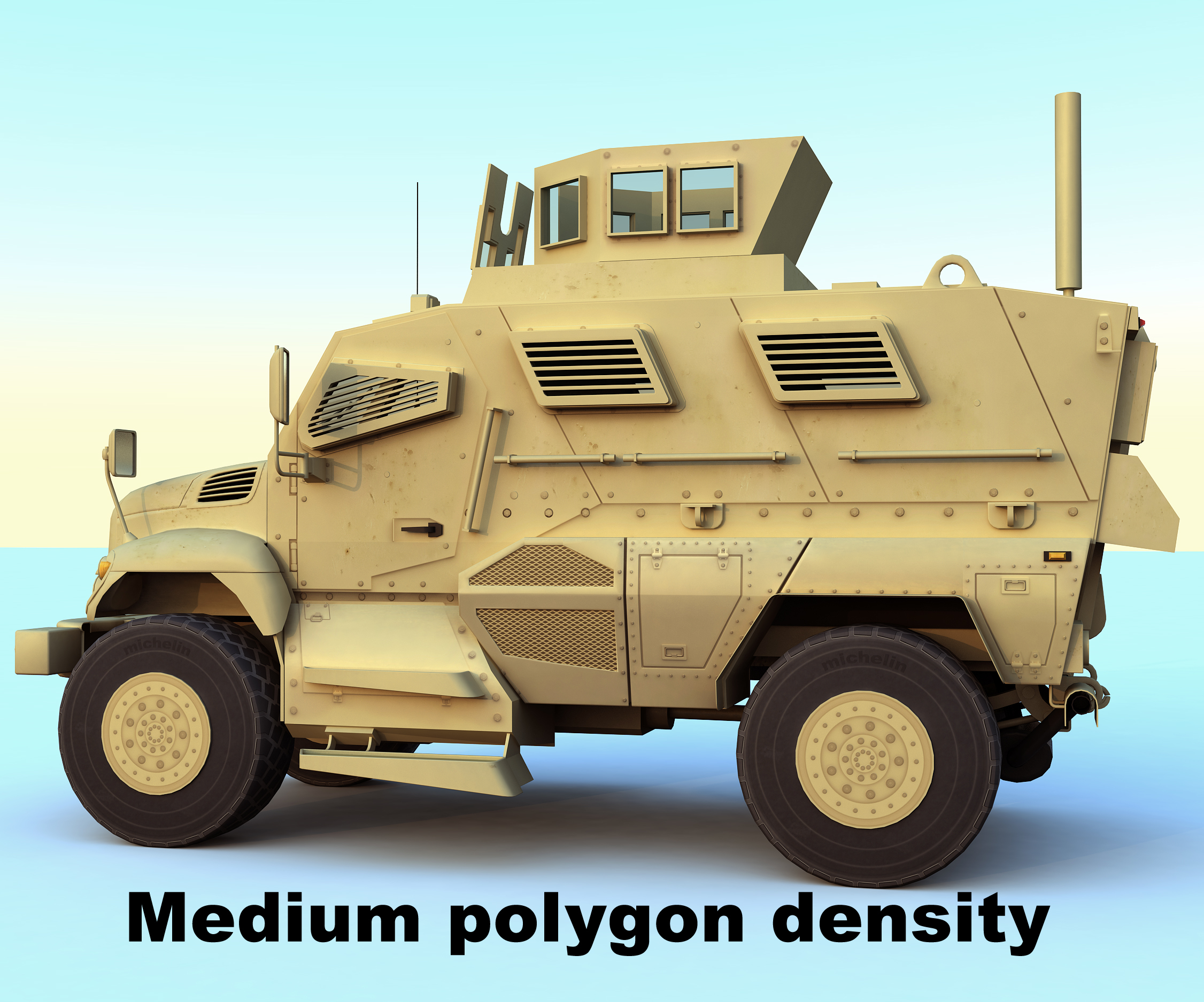 3d model maxxpro dash mrap vehicle