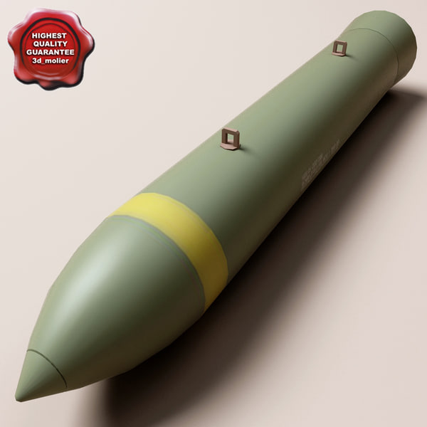 aircraft bomb cbu-72 blu-73 3d model