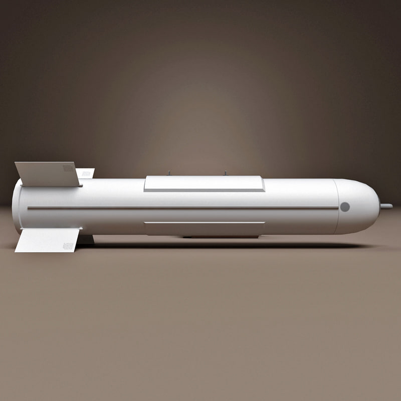 aircraft bomb cbu-72 blu-73 3d model
