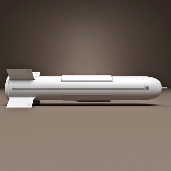aircraft bomb cbu-72 blu-73 3d model