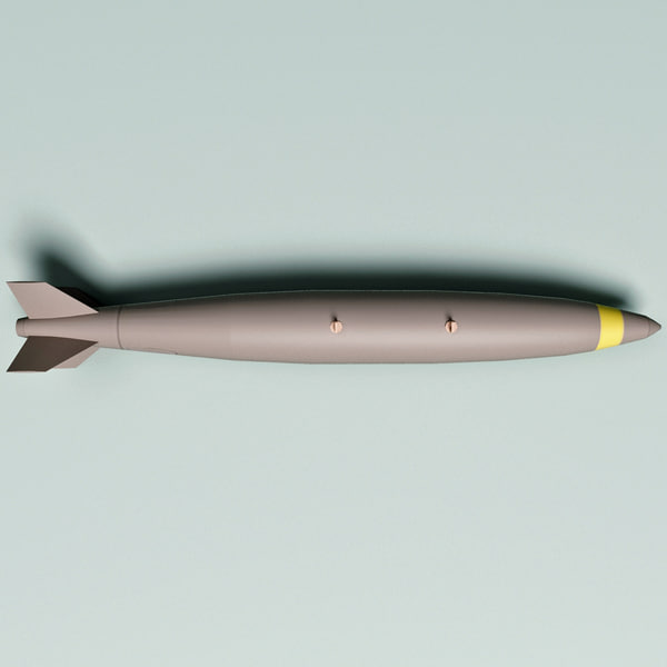 aircraft bomb mk-81 conical 3d model