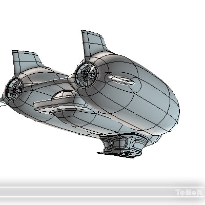 3d zeppelin model