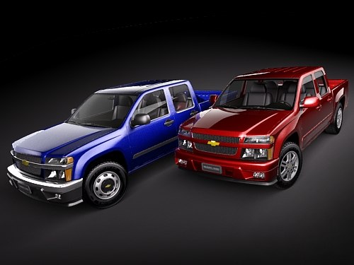 chevrolet colorado 2004 2010 3d model