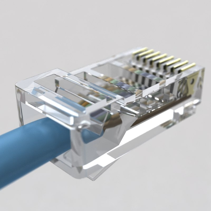 plug ethernet 3d model