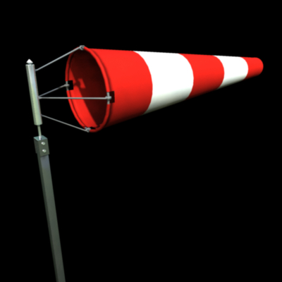 windsock aviation 3d model