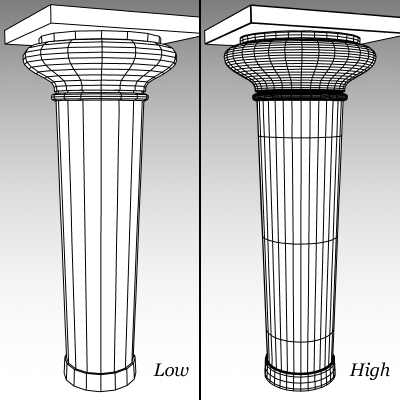 ancient minoan columns 3d obj