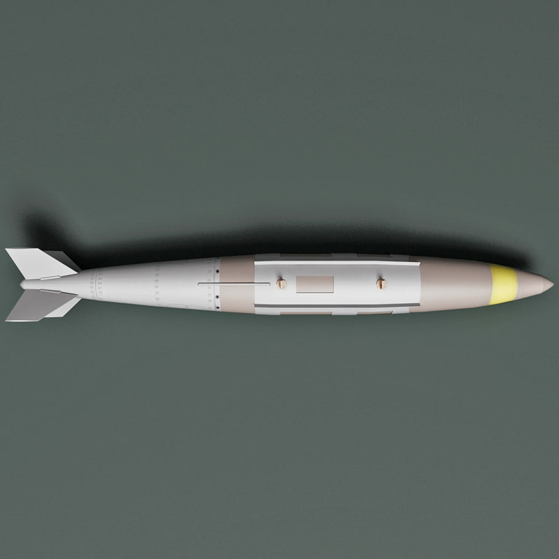 aircraft bomb gbu-32 jdam 3d model