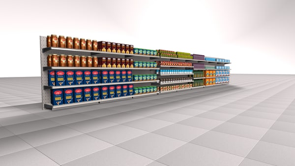 3d grocery store model