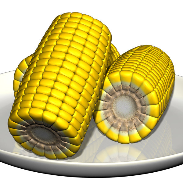 cob corn 3d model