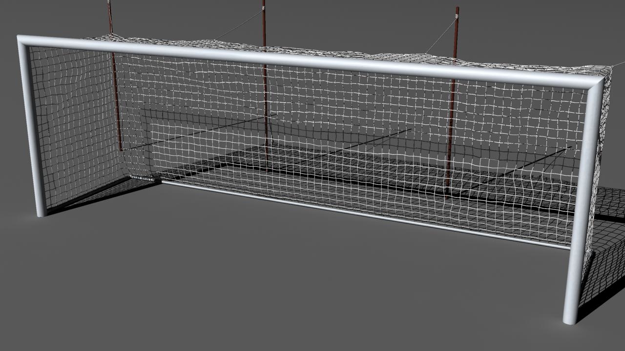 free soccer goal 3d model