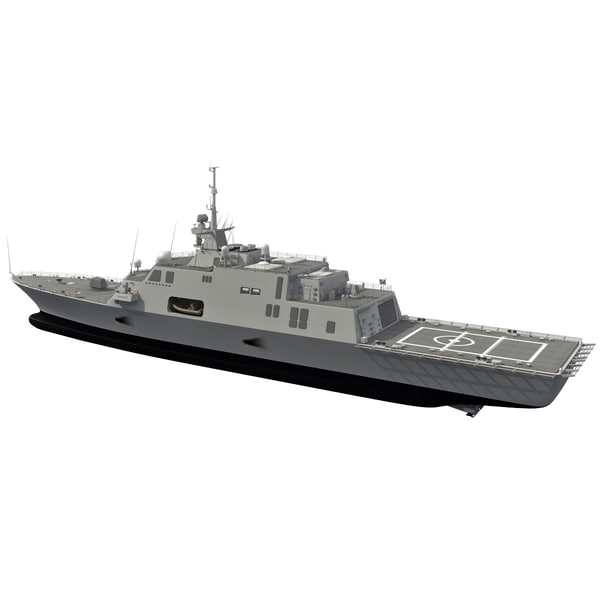 littoral combat ship uss 3d model