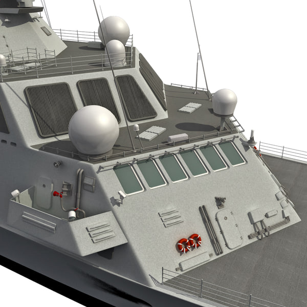 littoral combat ship uss 3d model