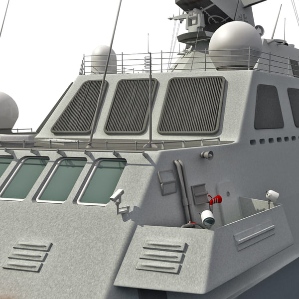 littoral combat ship uss 3d model