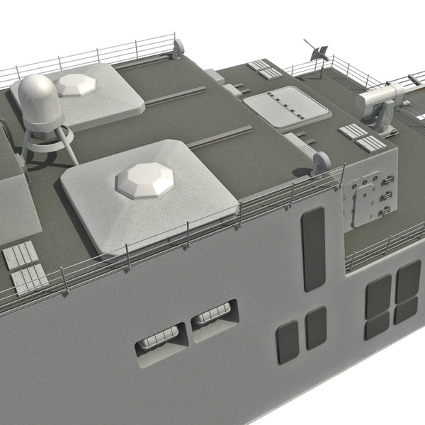 littoral combat ship uss 3d model