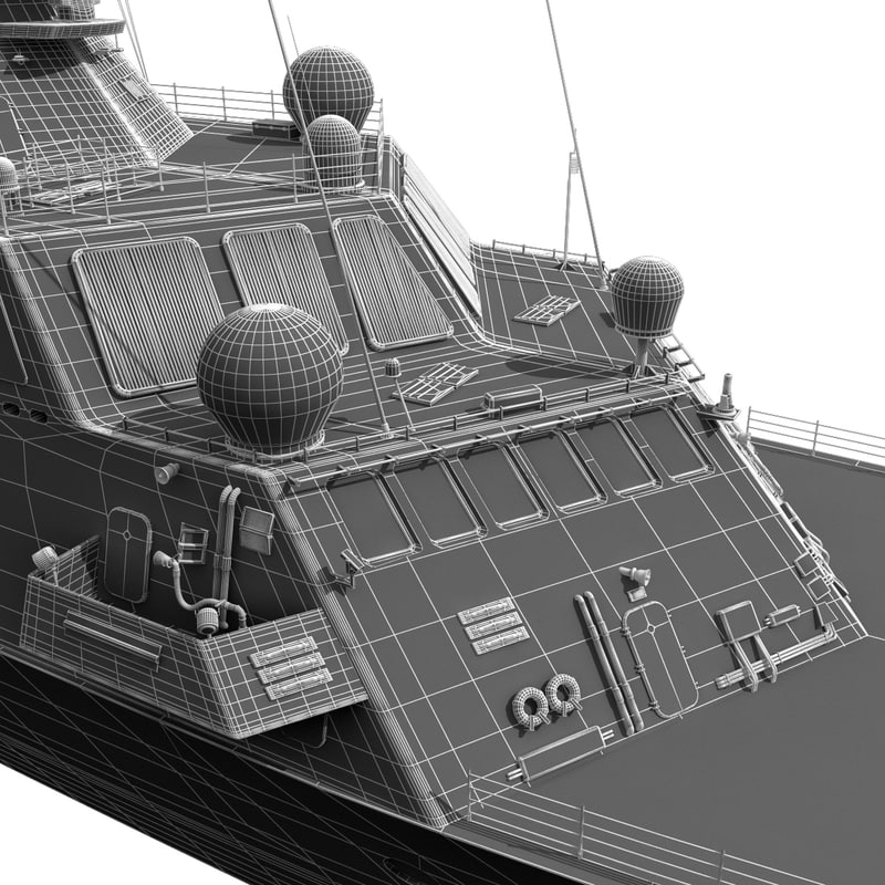littoral combat ship uss 3d model
