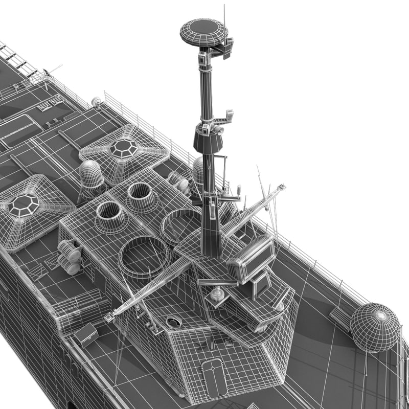 littoral combat ship uss 3d model