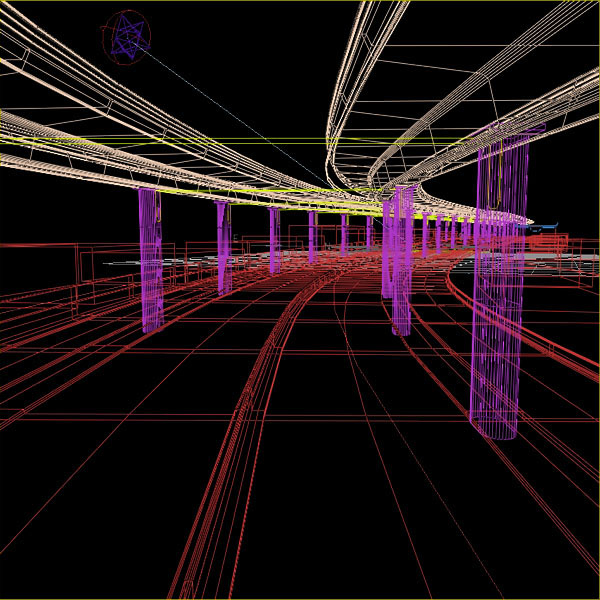 3d model freeway road